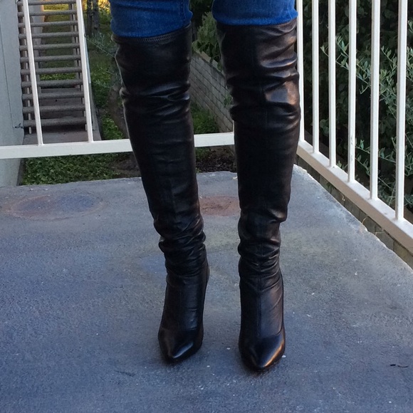 Escada | Shoes | Escada Italian Leather Over The Knee Boots | Poshmark